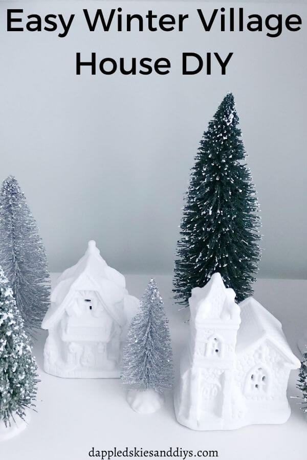 Simple DIY Winter Village Houses - Dappled Skies and Diys