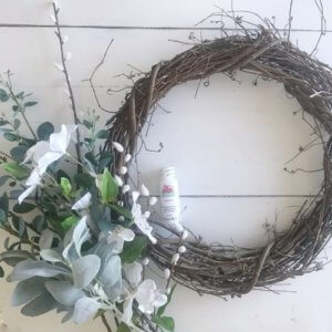 How To Make A DIY Spring Grapevine Wreath - Dappled Skies and Diys