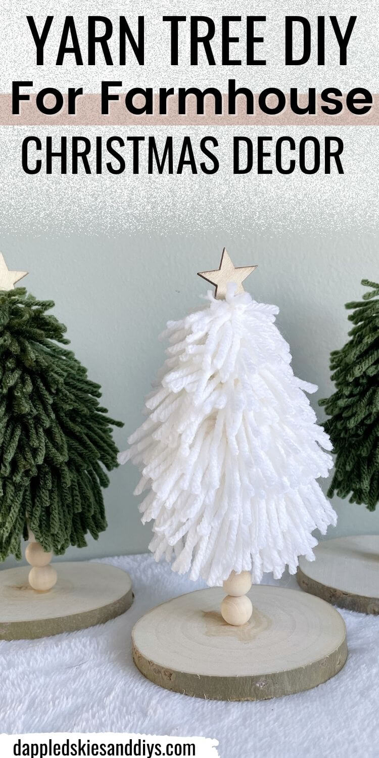 How to Make a DIY Yarn Tree for Christmas - Dappled Skies and Diys