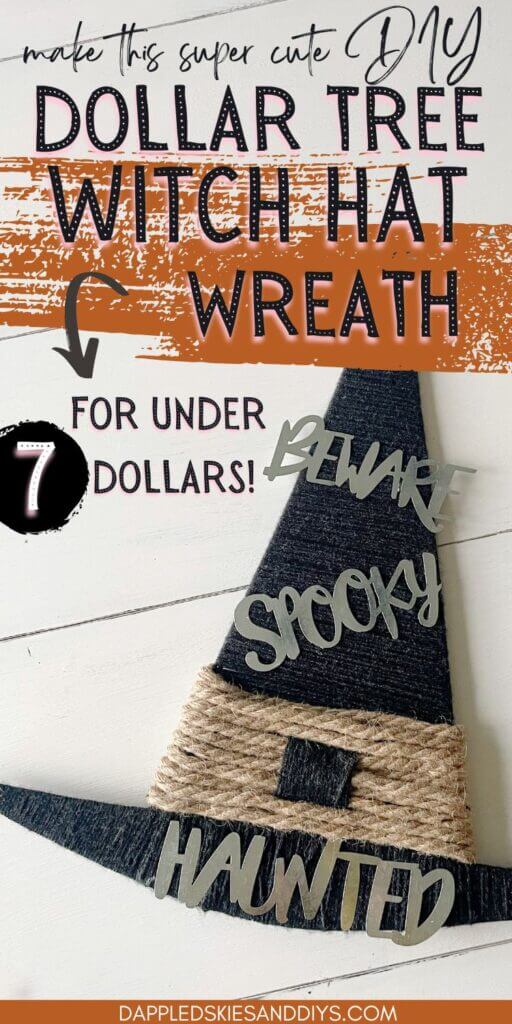 DIY Dollar Tree Witch Hat Wreath Dappled Skies And Diys DIY Dollar Tree Witch Hat Wreath Dappled Skies And Diys