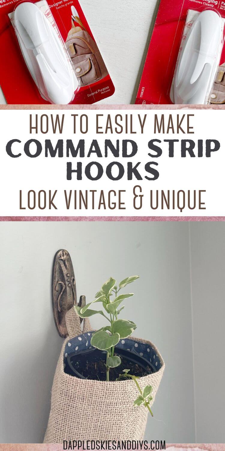 Command Hook Hack (for a Unique Vintage Look) - Dappled Skies and Diys