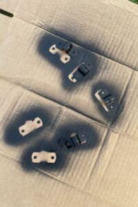 DIY Metal Shelf Makeover (Using Rub 'n Buff) - Dappled Skies and Diys