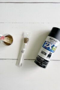 DIY Metal Shelf Makeover (Using Rub 'n Buff) - Dappled Skies and Diys