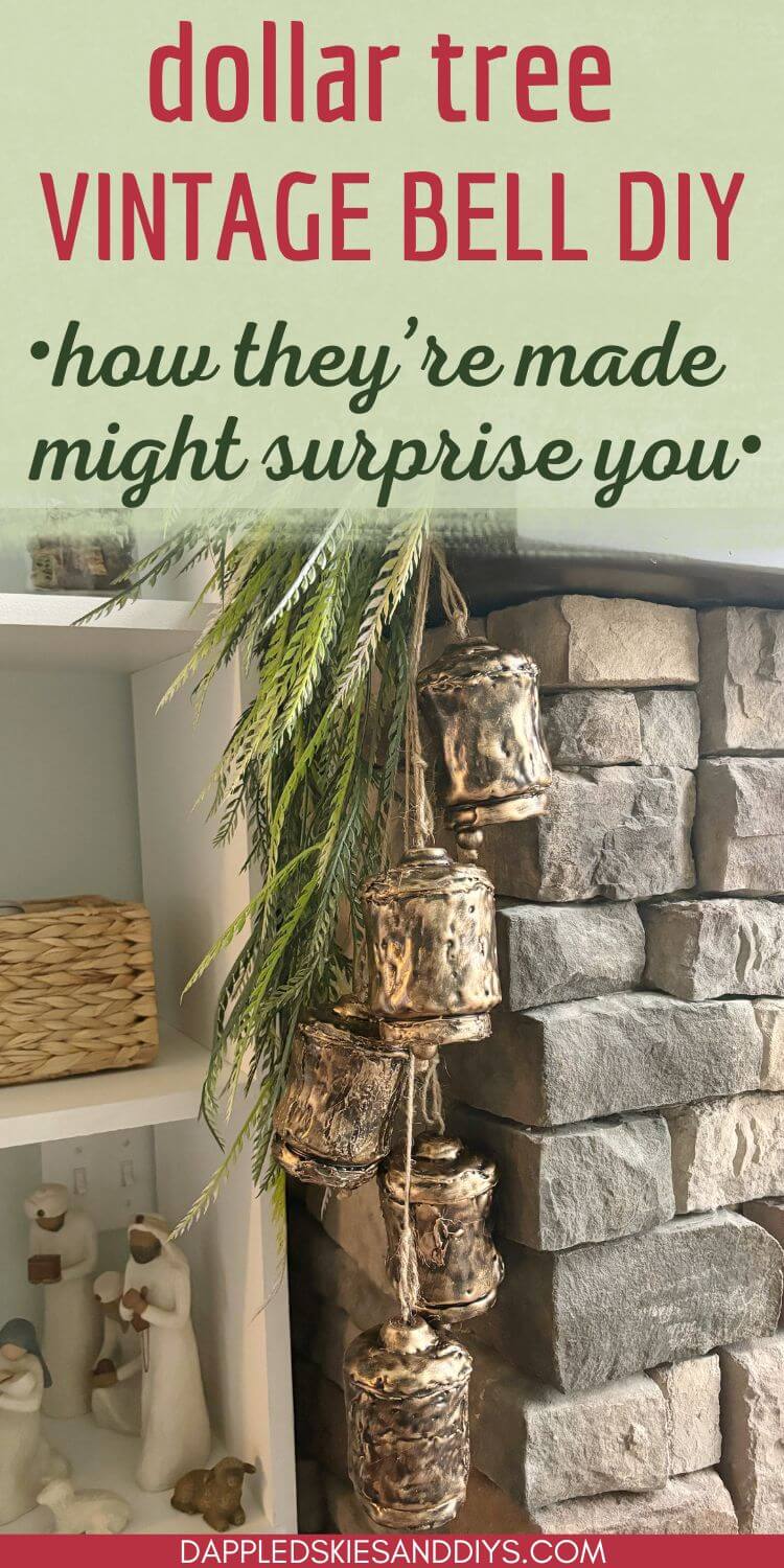 Hanging Bells DIY Dollar Tree - Dappled Skies and Diys