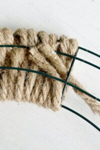 Jute Rope Wreath DIY (With Baby's Breath Floral) - Dappled Skies and Diys