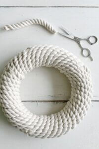 Summer Nautical Rope Wreath Idea (Dollar Tree DIY) - Dappled Skies and Diys