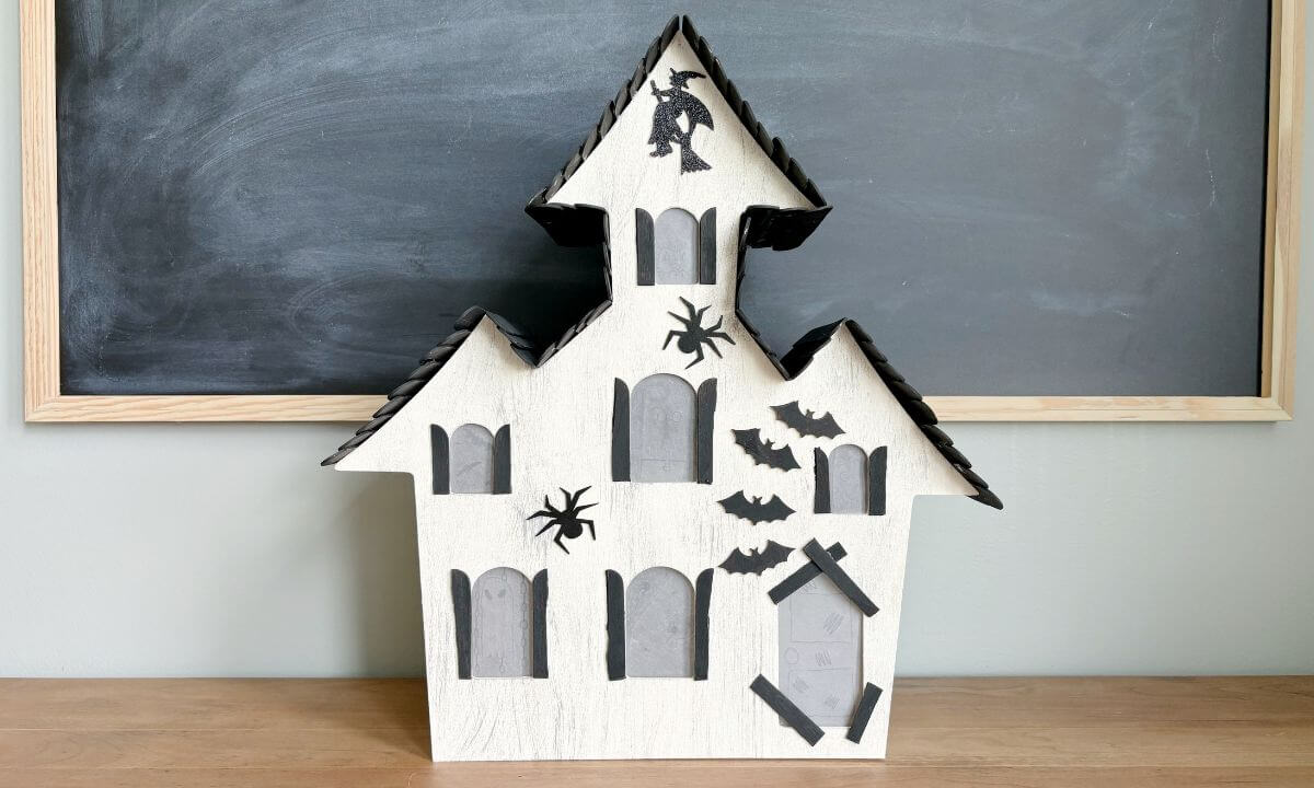 Dollar Tree Haunted House DIY - Dappled Skies and Diys
