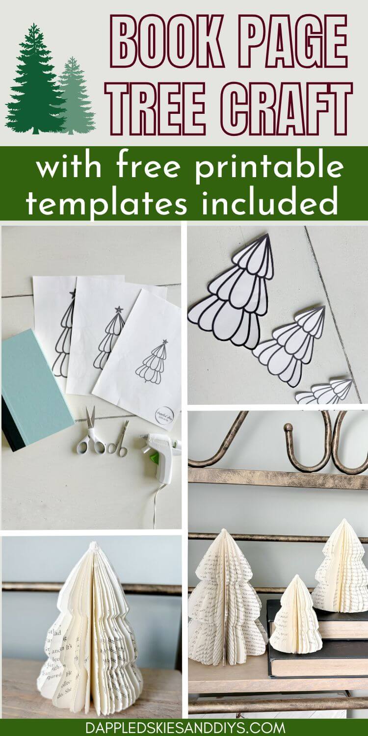 Book Page Tree DIY - Dappled Skies and Diys