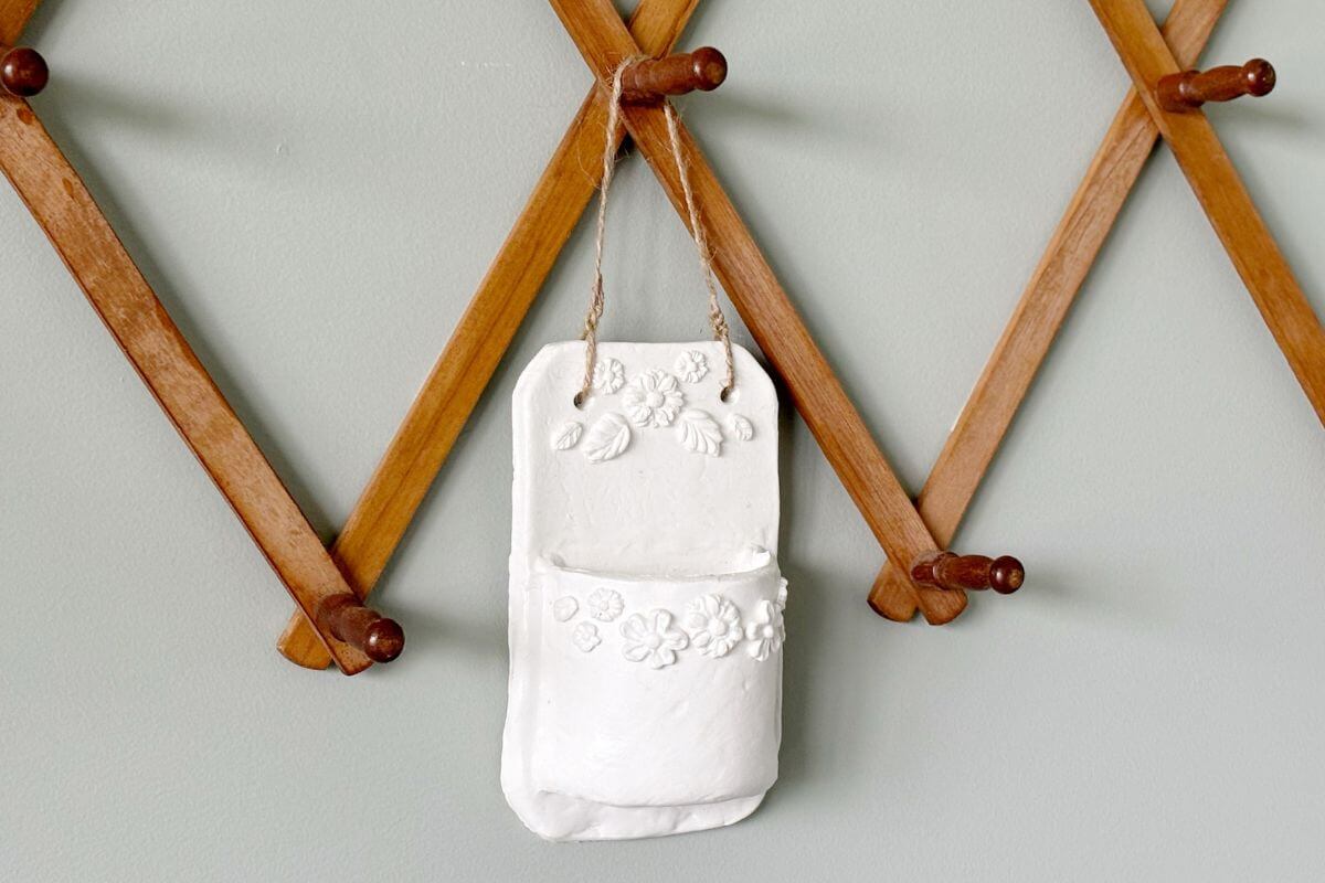 Clay Wall Pocket DIY - Dappled Skies and Diys
